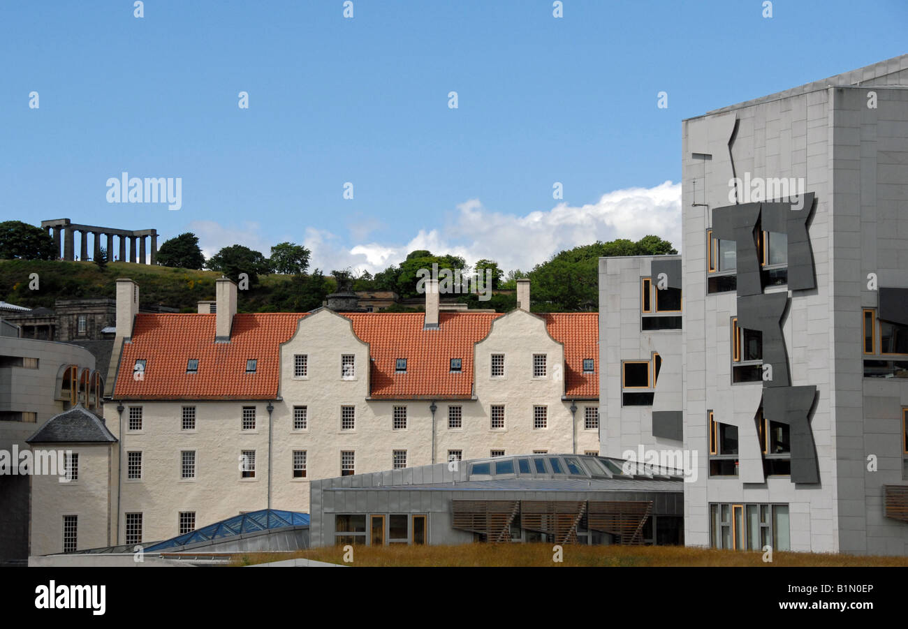 Scottish Parliament and Queensberry House Stock Photo - Alamy