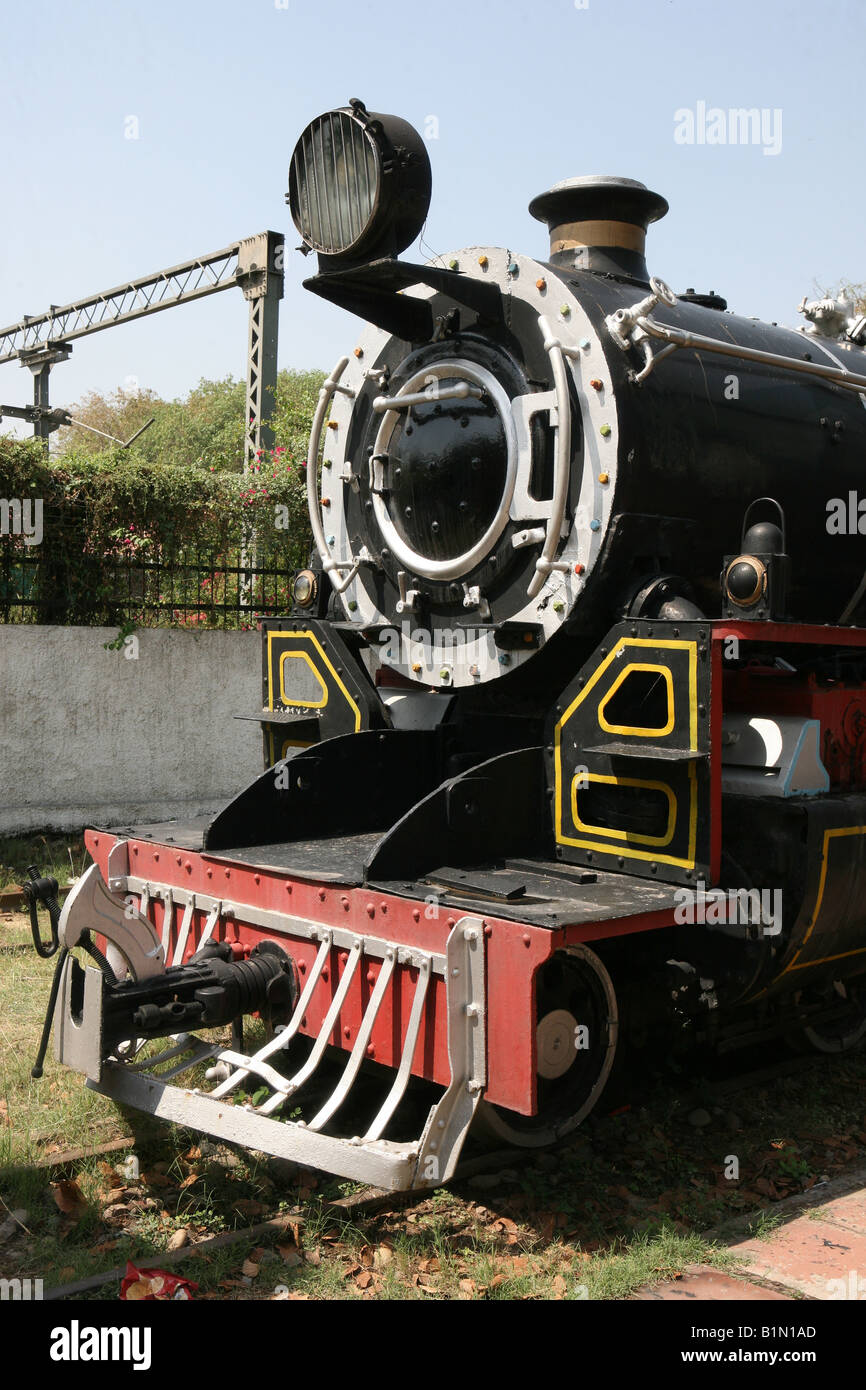 steam engine or locomotive at the Delhi railway museum India Stock ...