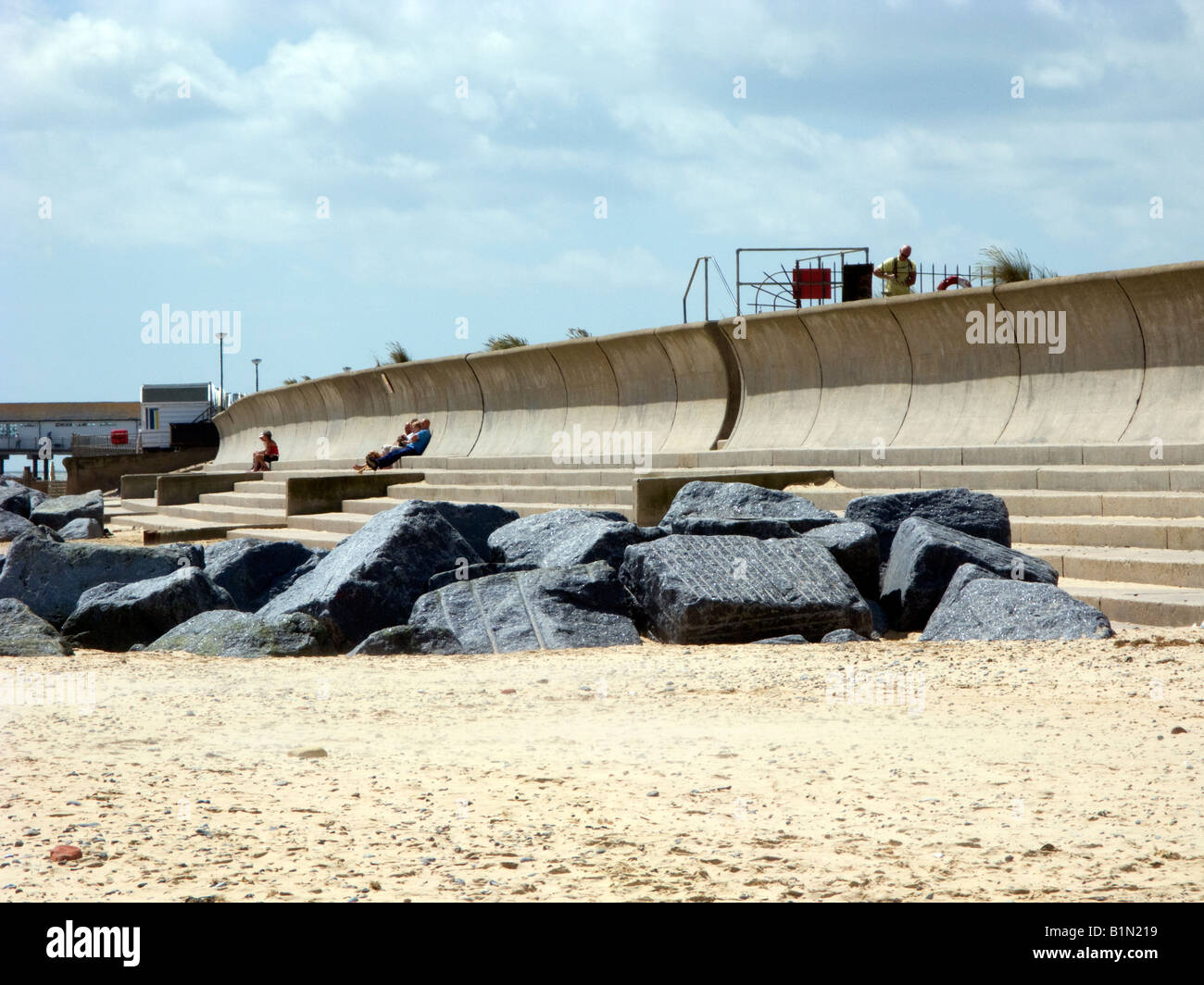 Rock sea defences hi-res stock photography and images - Alamy