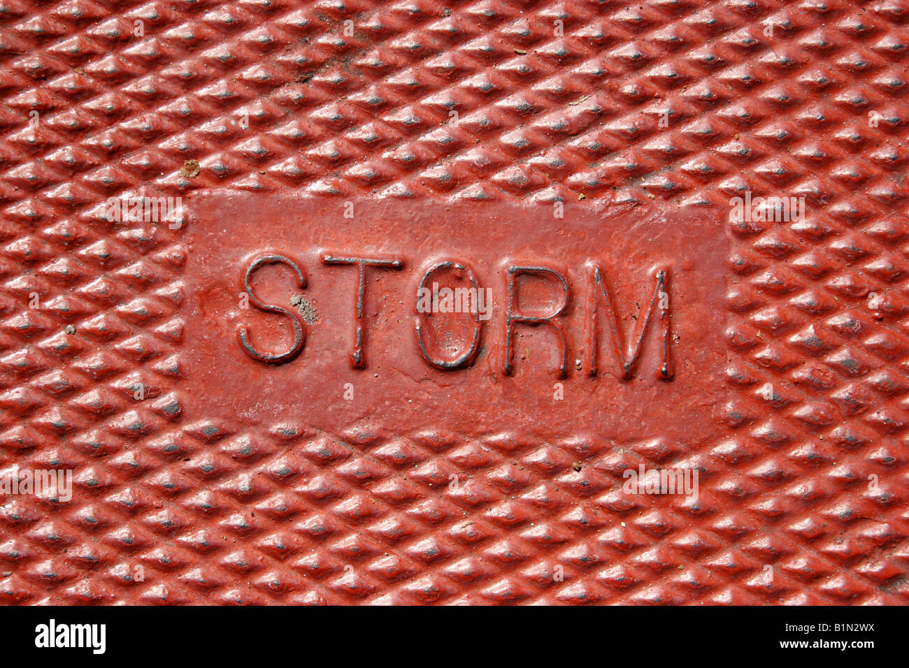 Street sewer system metallic cap Stock Photo - Alamy