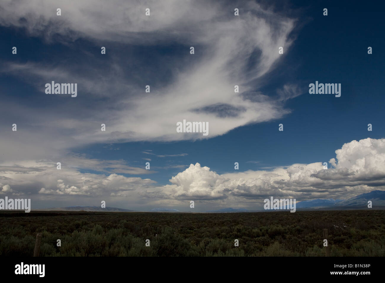 Dramatic desert landscape with clouds hi-res stock photography and ...