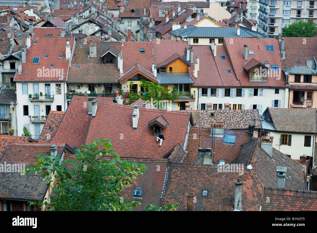 Rooftops of medieval annecy hi-res stock photography and images - Alamy