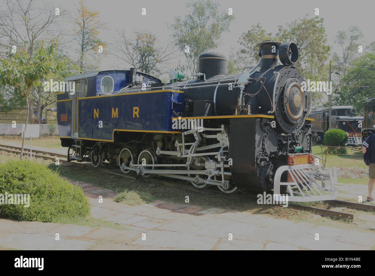 steam engine or locomotive at the Delhi railway museum India Stock ...