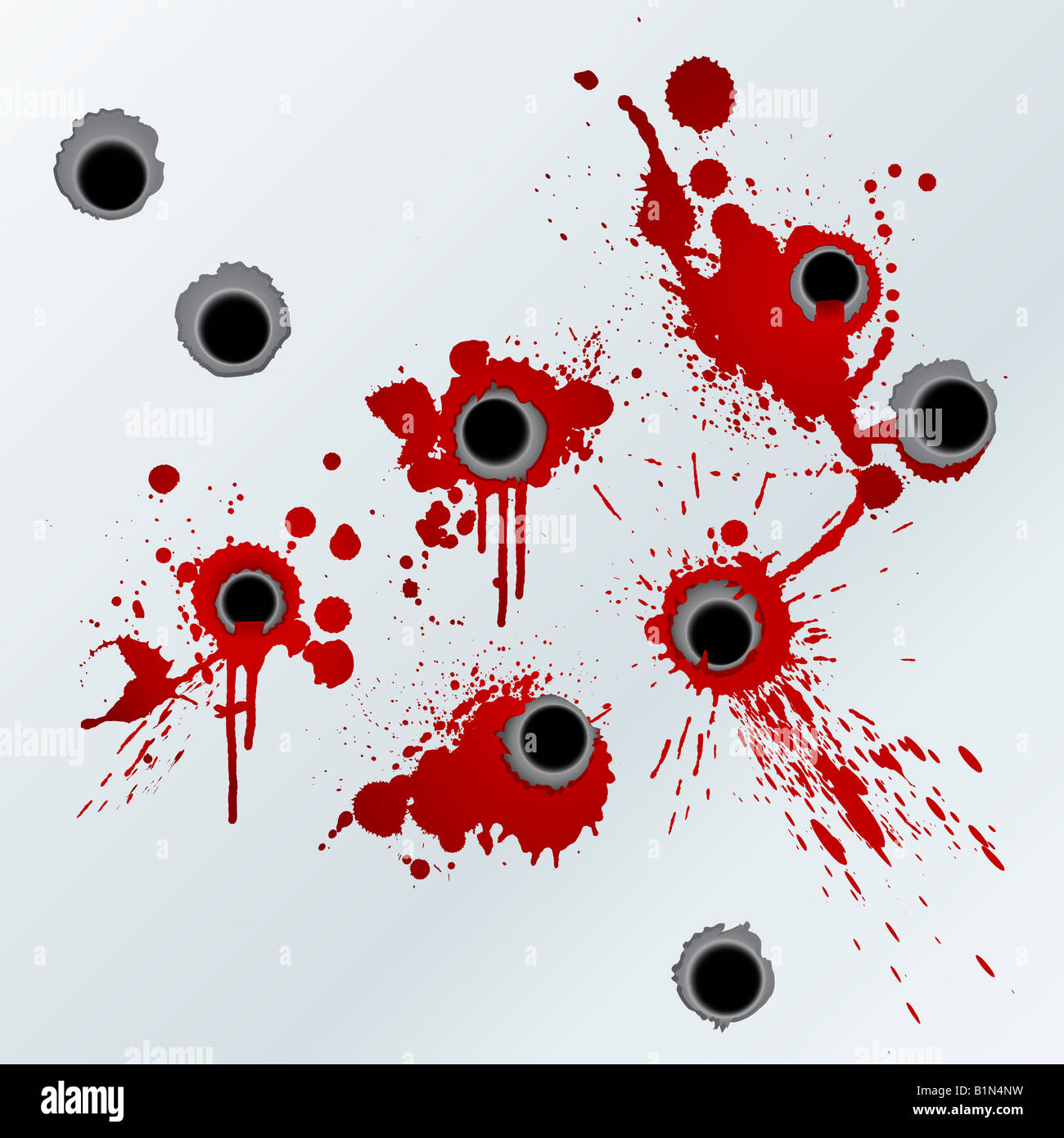 Blood Splatter Outline Only