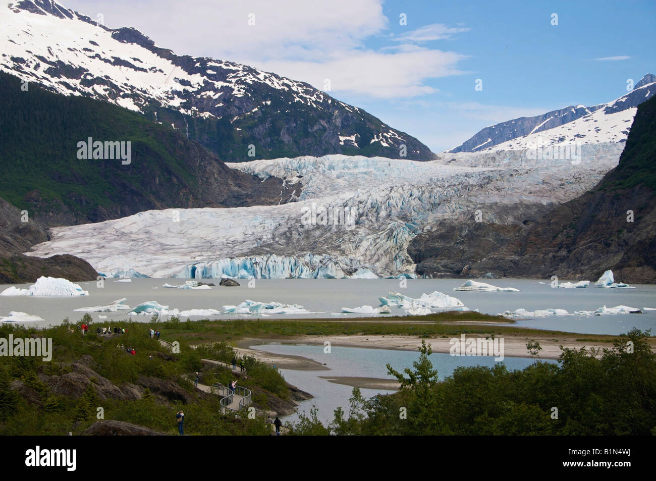 Juneau mountains lake valley hi-res stock photography and images - Alamy