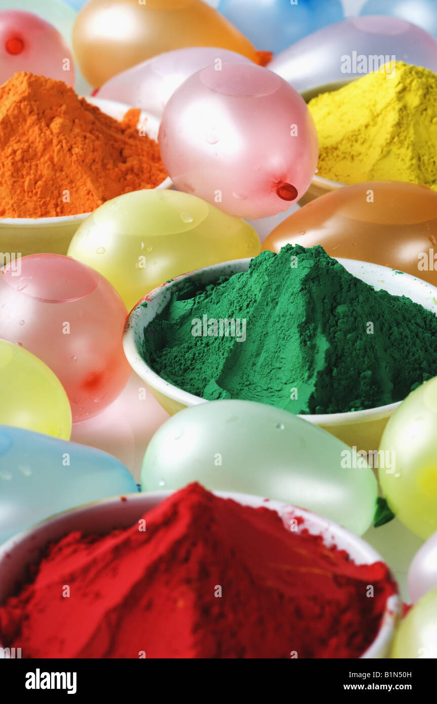 Holi festival powder bombs hi-res stock photography and images - Alamy