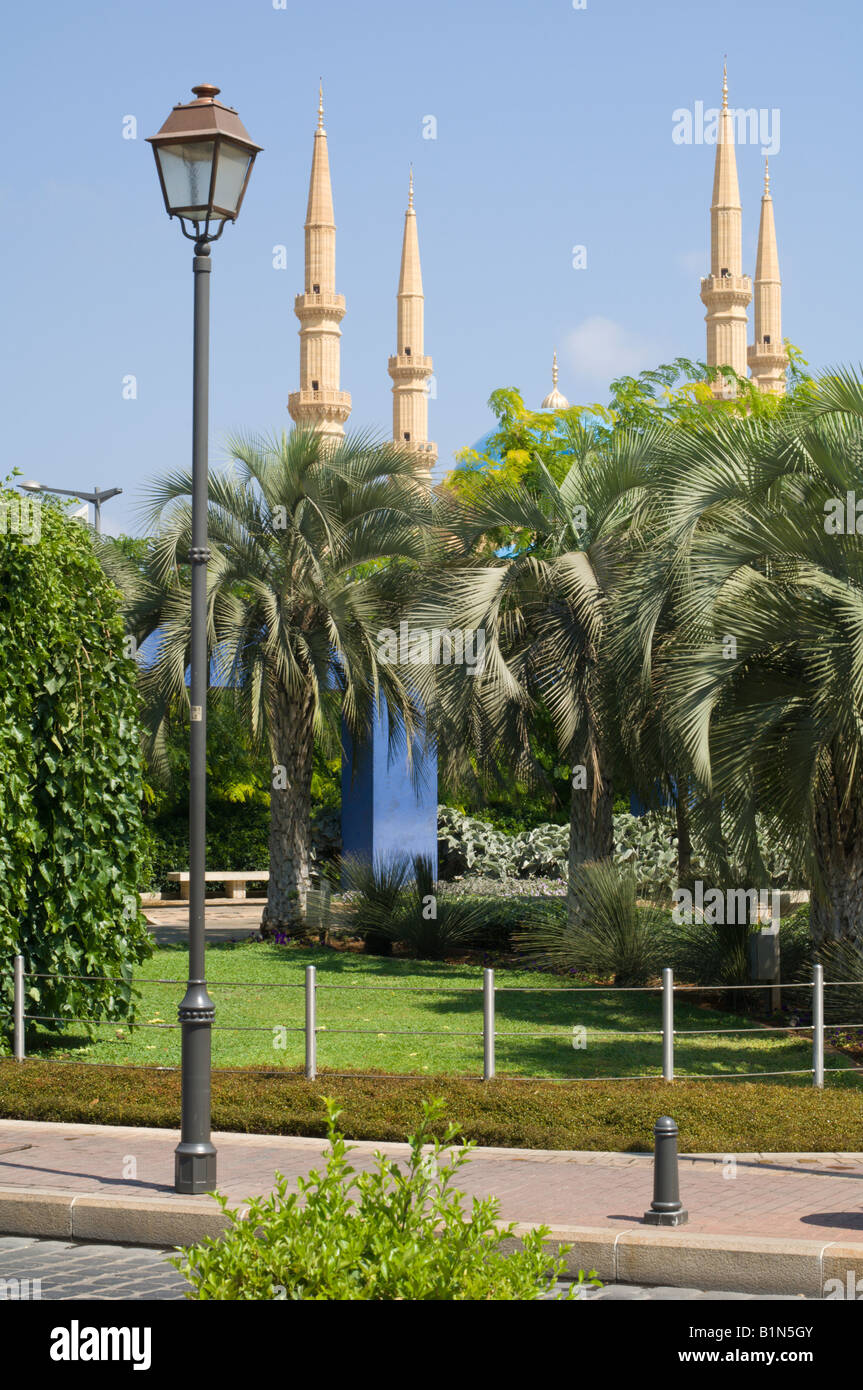Gardens in Beirut's Martyr Square Stock Photo - Alamy
