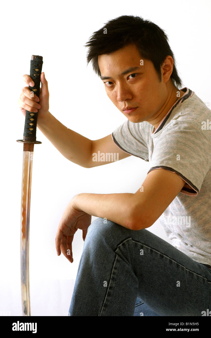 killer chinese sword japan murder crime devil traditional Stock Photo ...