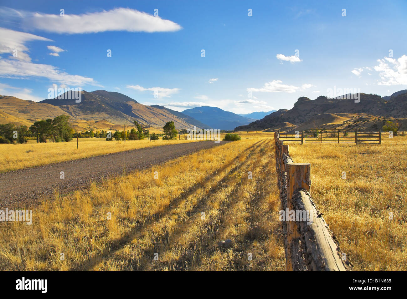 Serene autumn day on the American farm Stock Photo - Alamy