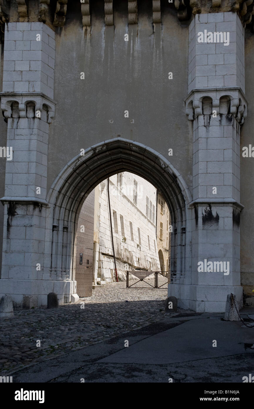 entrance to chateau museum at annecy haute savoie france Stock Photo ...