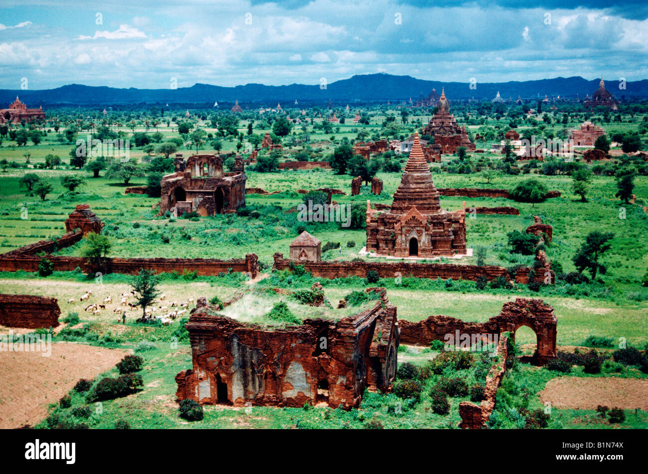 Myanmar Burma Bagan Pagan Ancient Temple Ruins Stock Photo - Alamy