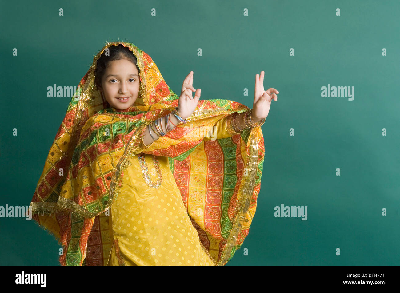 Portrait of a girl dancing Stock Photo - Alamy