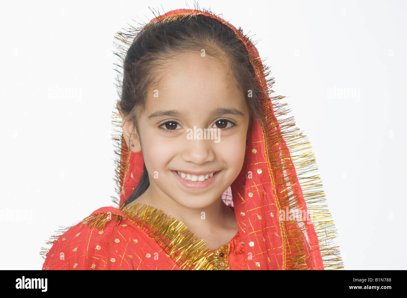 Portrait of a girl smiling Stock Photo - Alamy