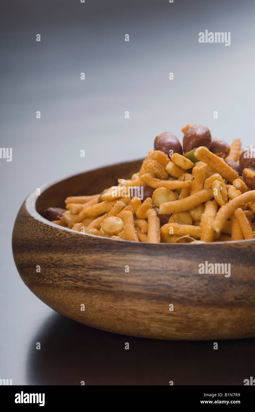 Close-up of snacks in a bowl Stock Photo - Alamy