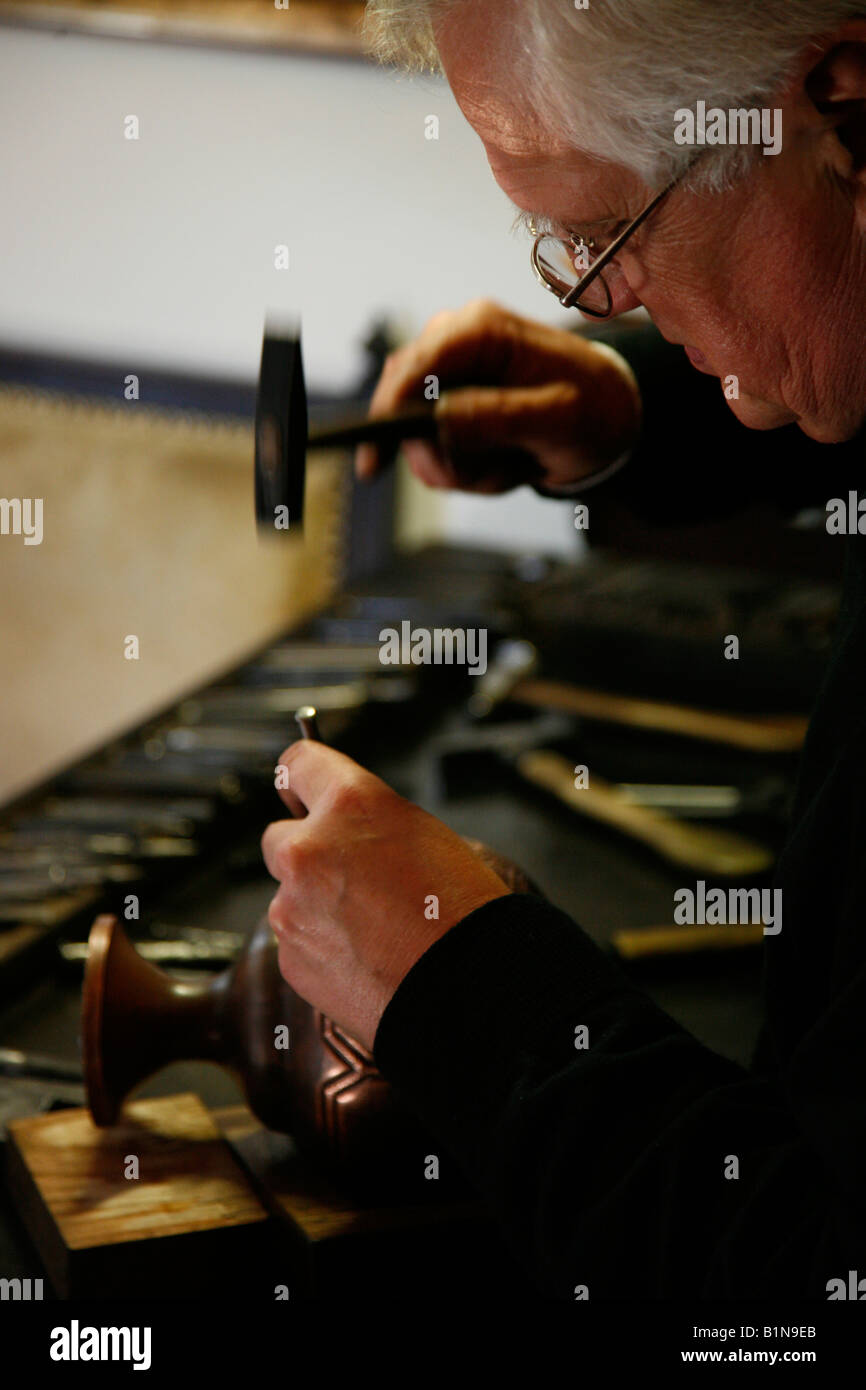 Metal craftsman making copper hi-res stock photography and images - Alamy