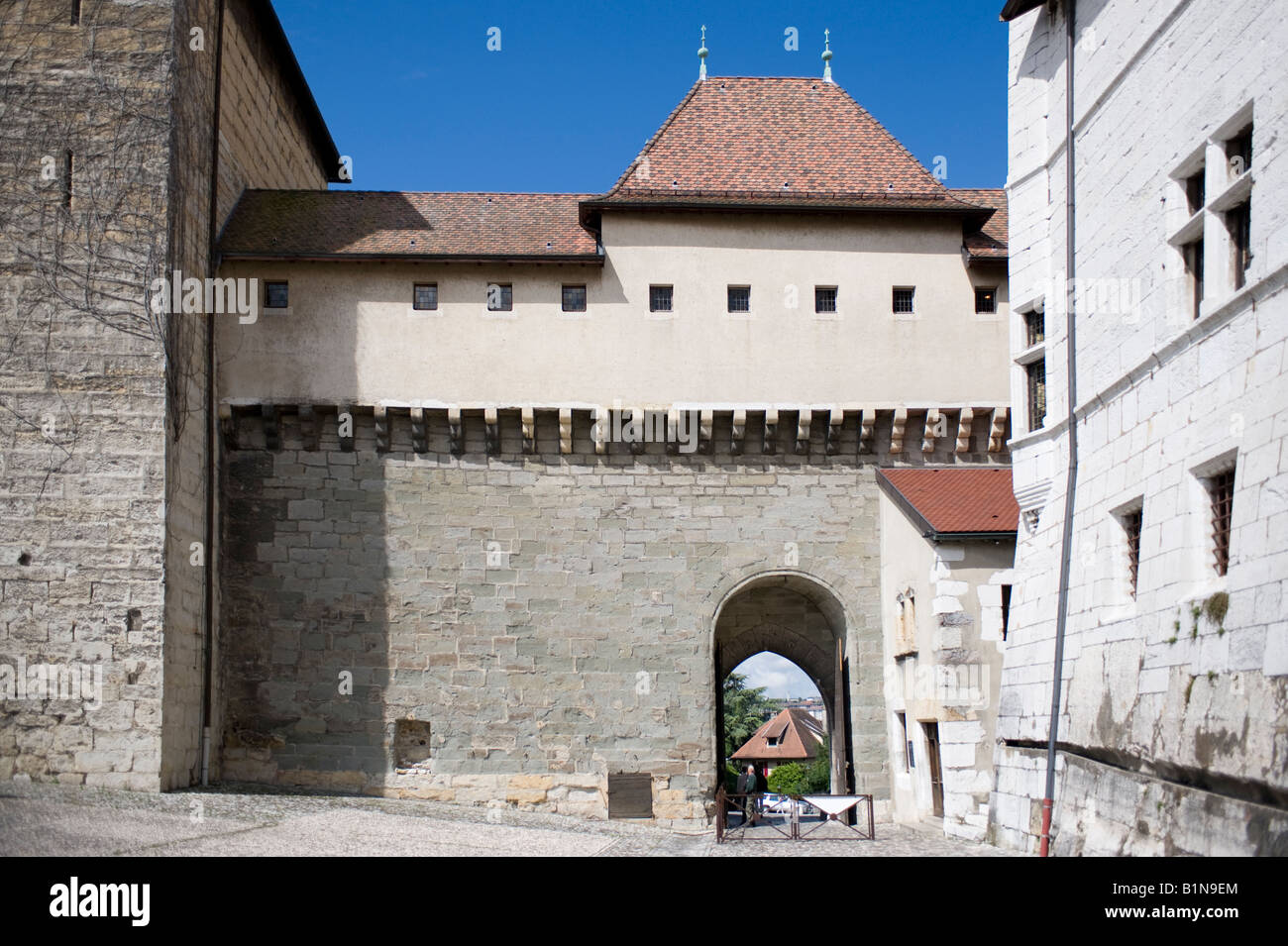 entrance to chateau museum at annecy haute savoie france Stock Photo ...