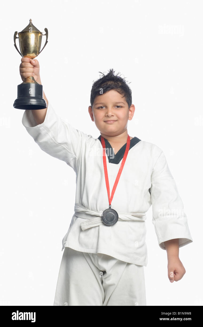 Indian boy trophy hi-res stock photography and images - Alamy