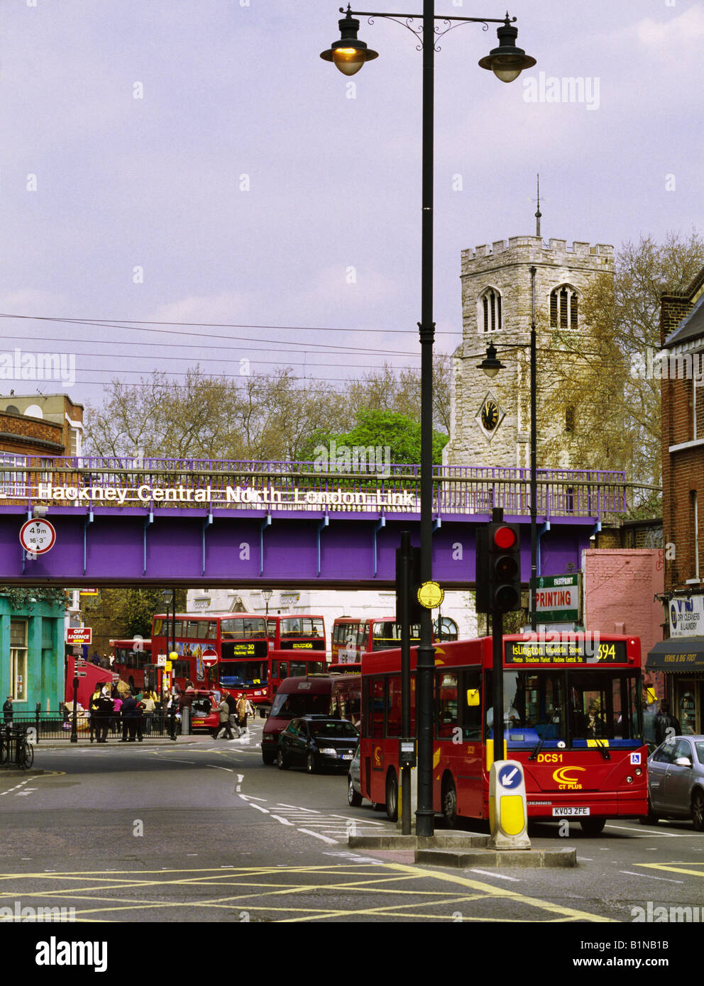 Hackney Central east London UK Stock Photo - Alamy