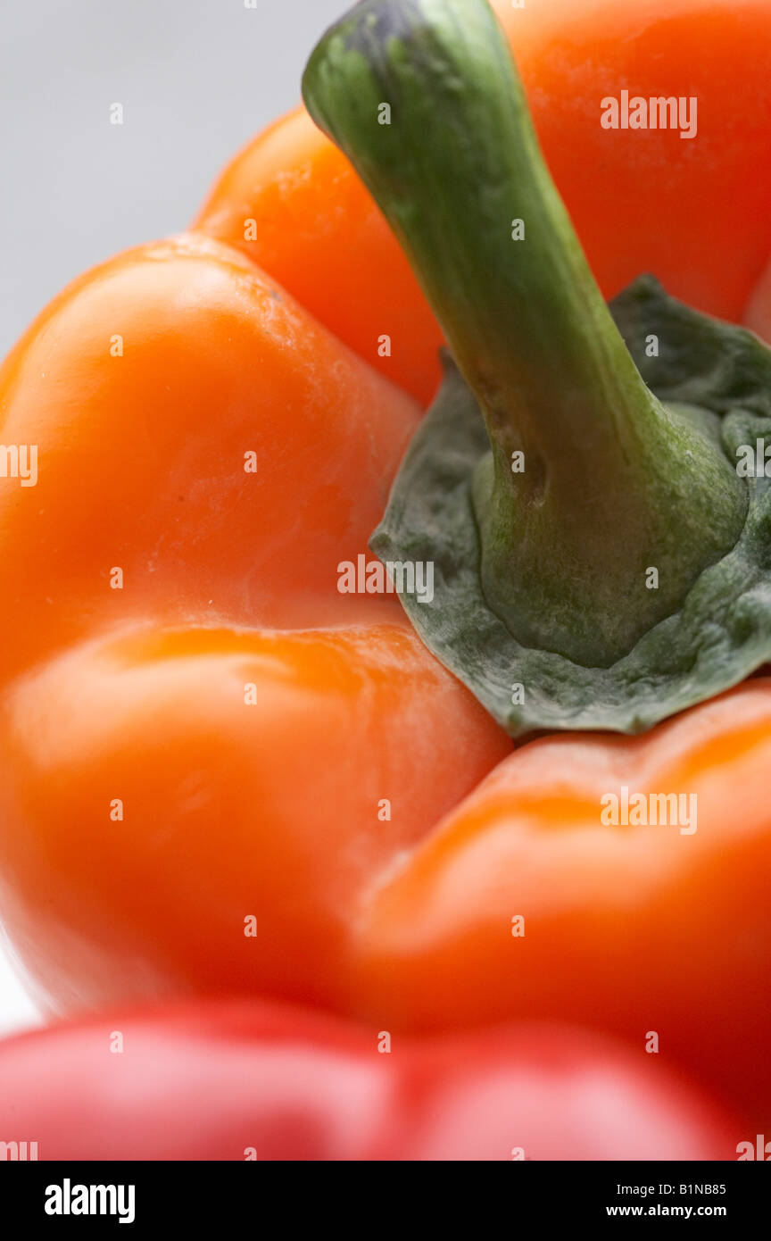 Orange Paprika, close up Stock Photo - Alamy