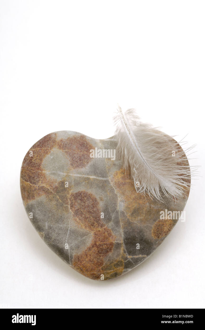 Feather stone Cut Out Stock Images & Pictures - Alamy