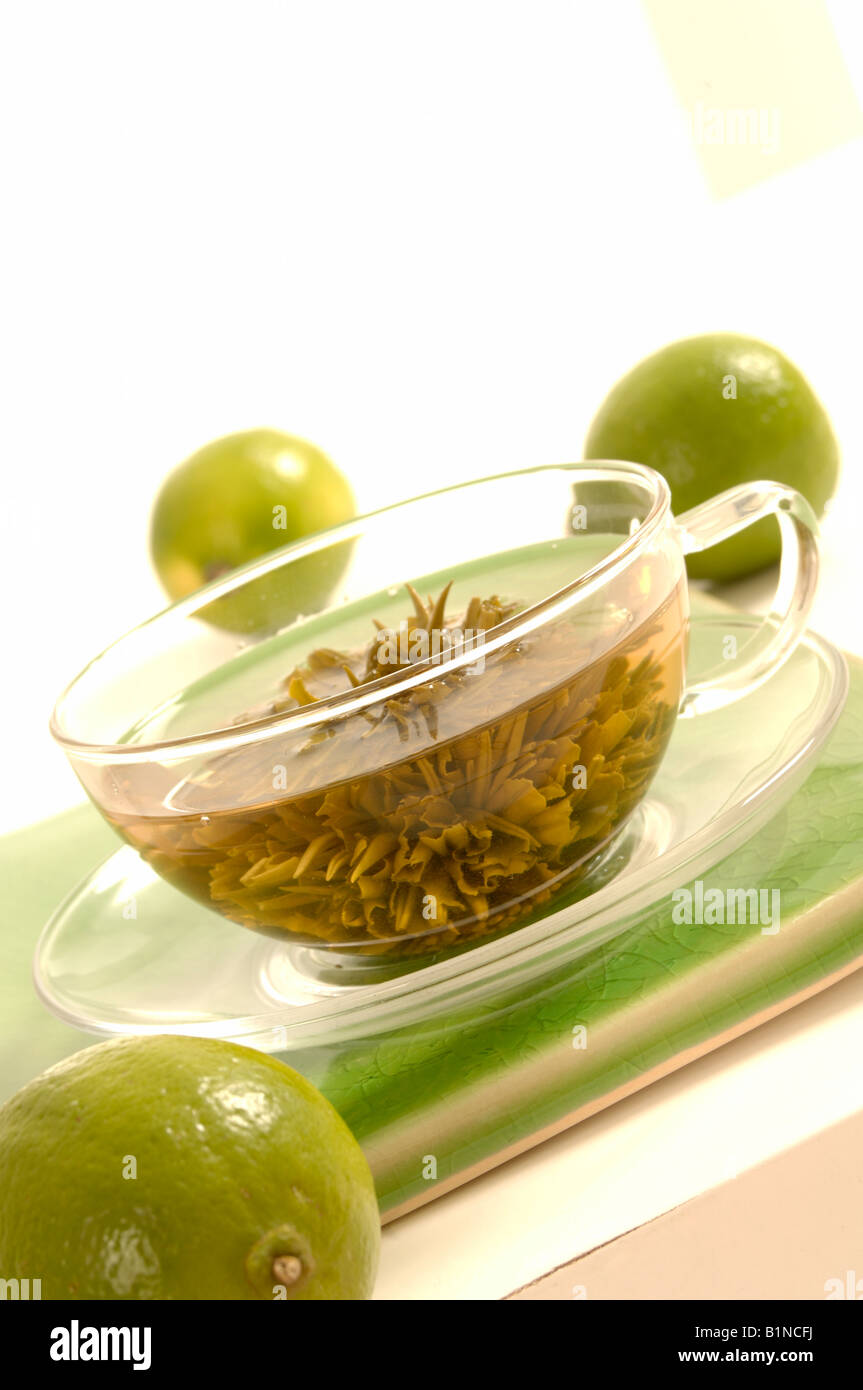Cup of green tea Stock Photo - Alamy