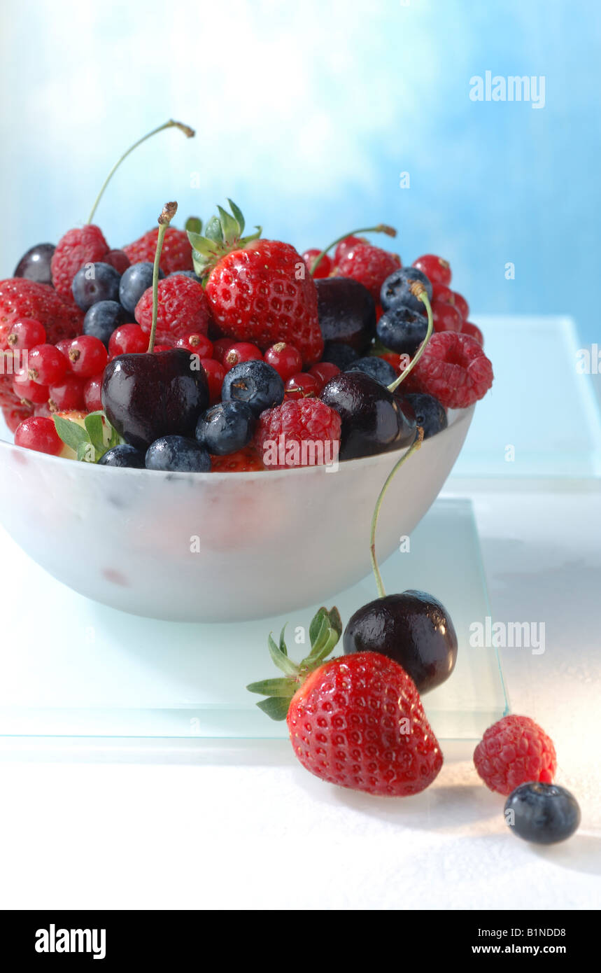 Berries and cherry Stock Photo - Alamy