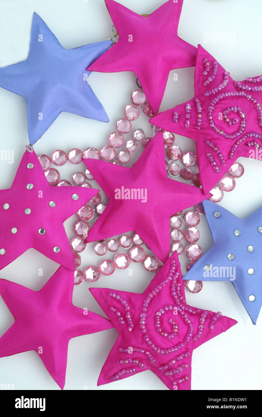 Pink Christmas stars Stock Photo - Alamy
