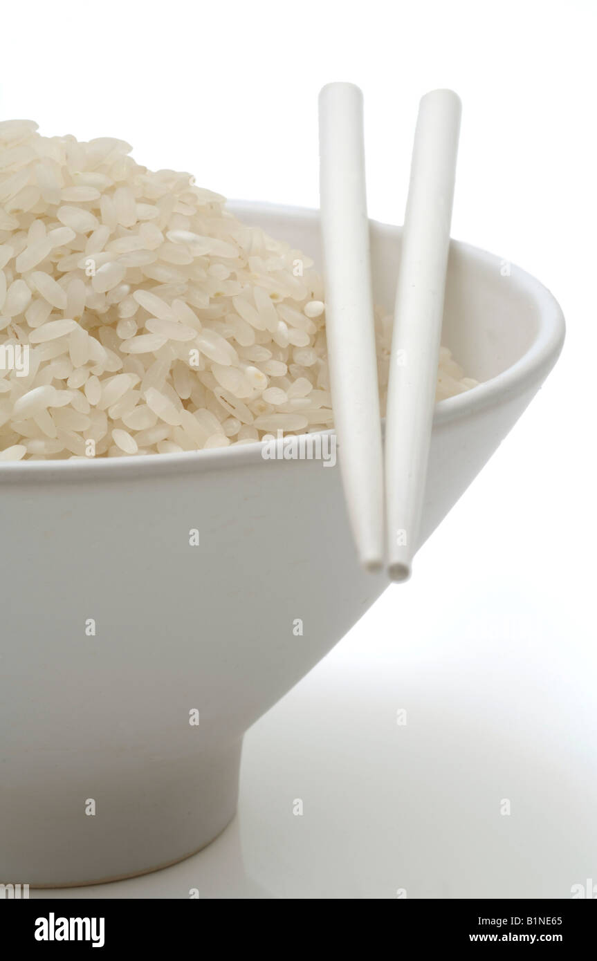 Rice in a bowl Stock Photo - Alamy