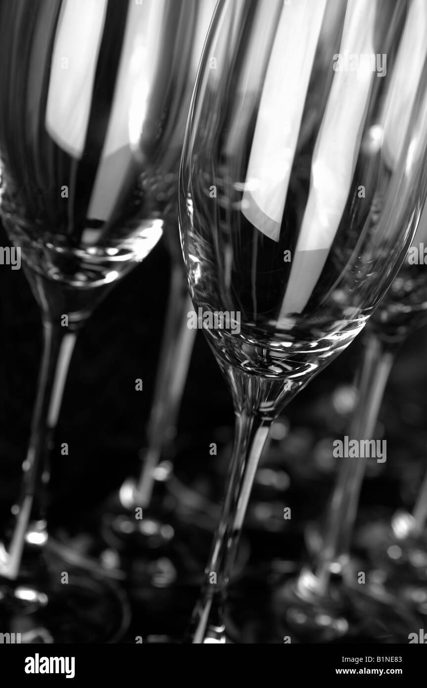 Sparkling wine glasses Stock Photo - Alamy