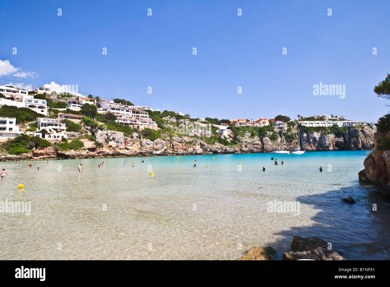 Cala En Porter Menorca Minorca Stock Photo - Alamy