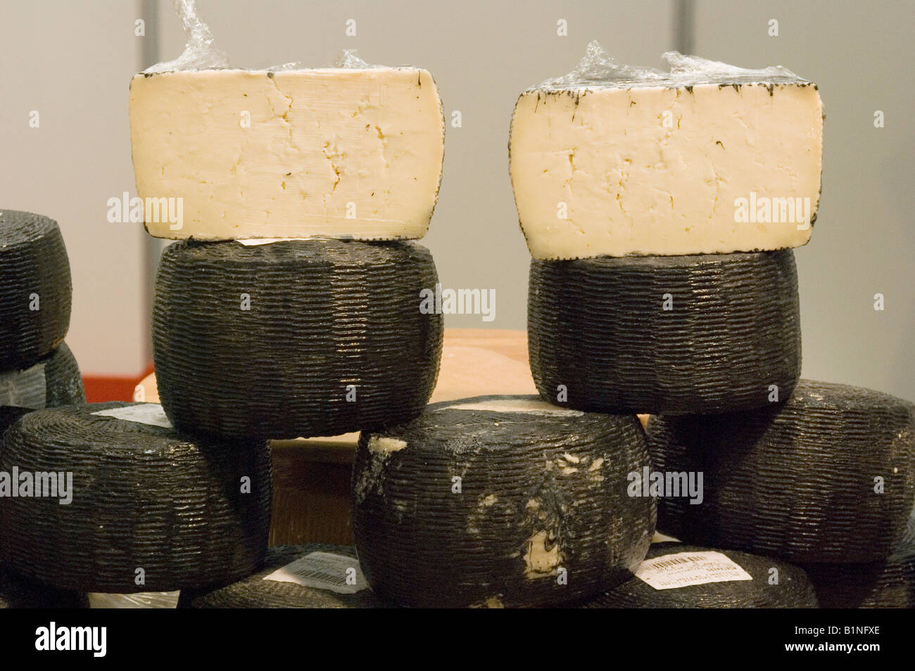 Montanaro cheese from Calabria Southern Italy Stock Photo - Alamy