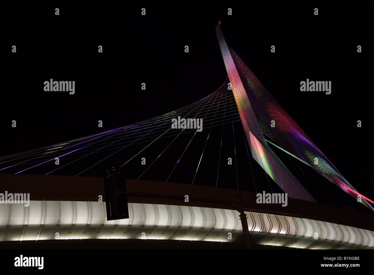 Photo of inauguration ceremony for the Santiago Calatrava Suspension ...