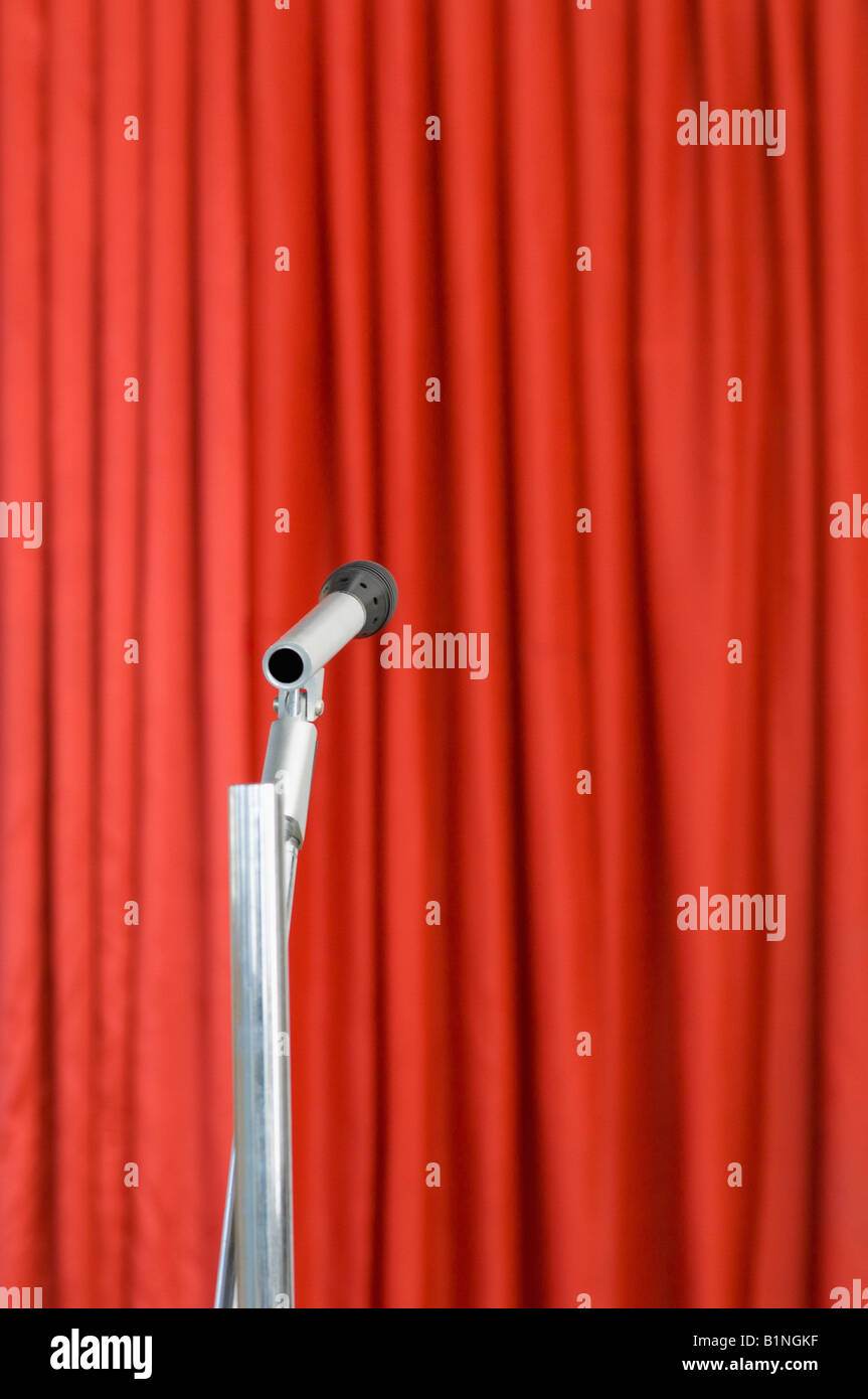 Close-up of a microphone Stock Photo - Alamy