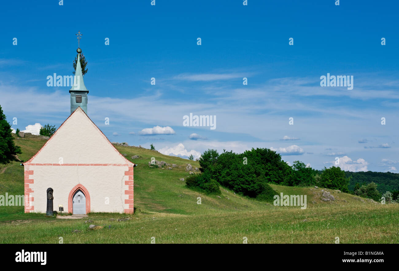 Saint Walpurga's Chapel on Walberla hill, Franconia, Germany Stock ...
