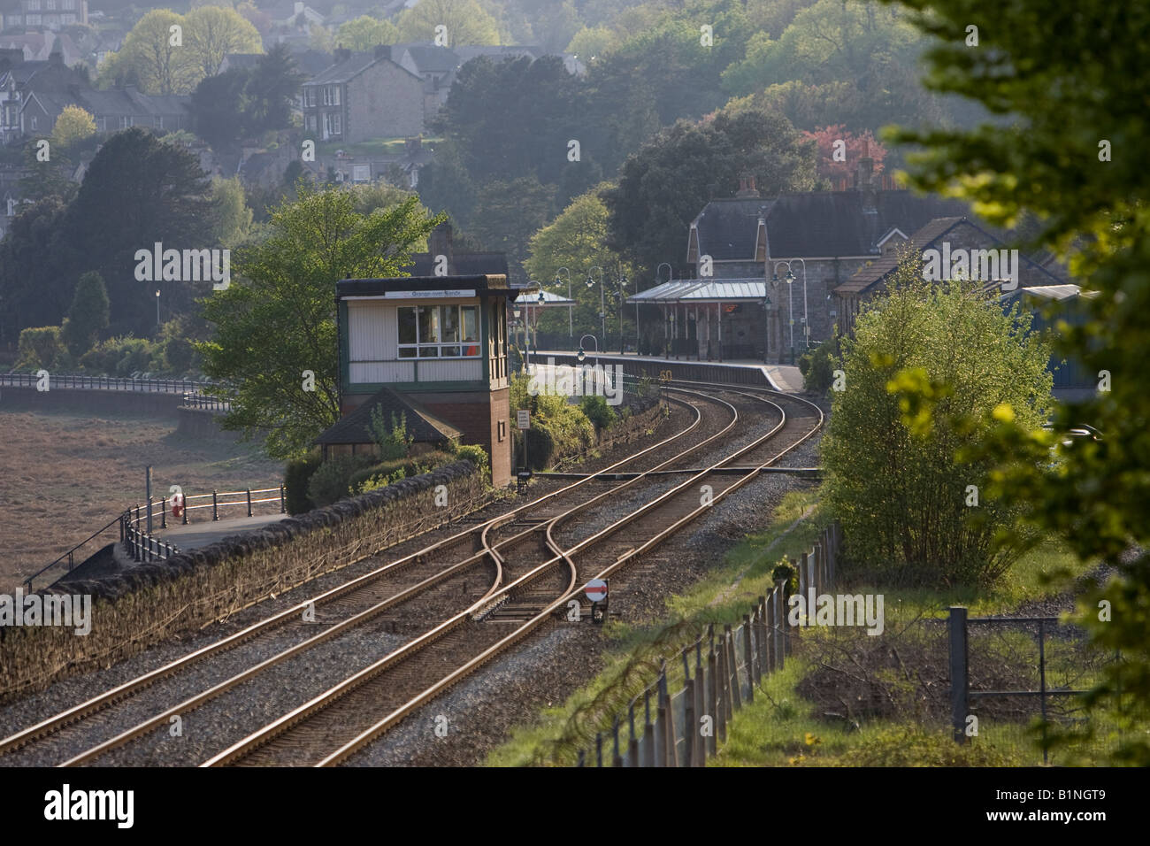 Grange Over Sands Victorian Railway Station in South Cumbria North West ...