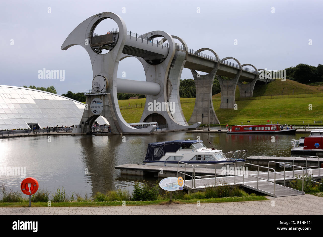 The Falkirk Wheel, Forth and Clyde Canal and Union Canal, Falkirk ...