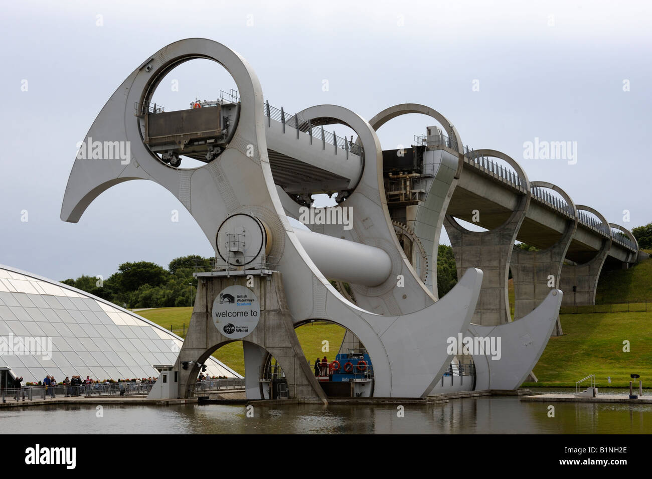 The Falkirk Wheel, Forth and Clyde Canal and Union Canal, Falkirk ...