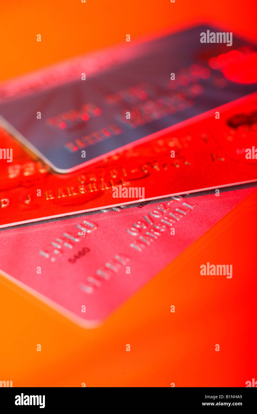 Personal finance banking credit card debit card switch card Stock Photo ...