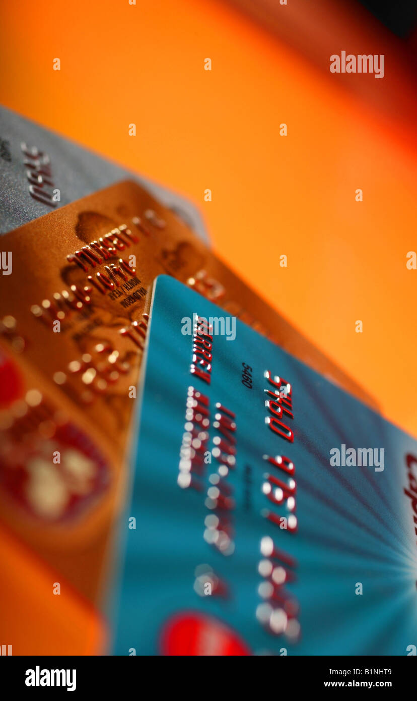 Personal finance banking credit card debit card switch card Stock Photo ...