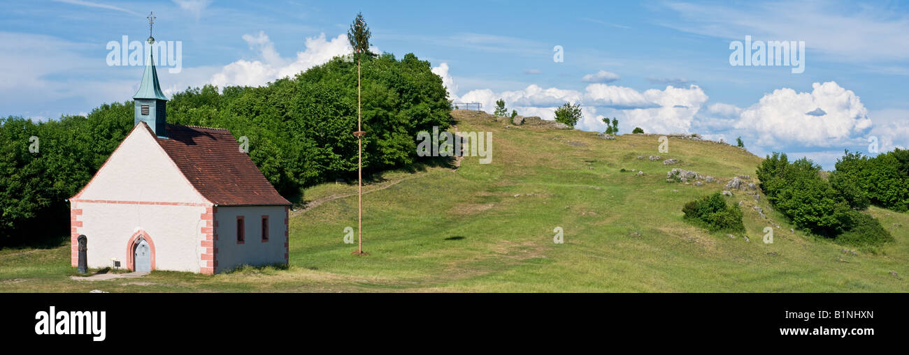 Saint Walpurga's Chapel on Walberla hill, Franconia, Germany Stock ...
