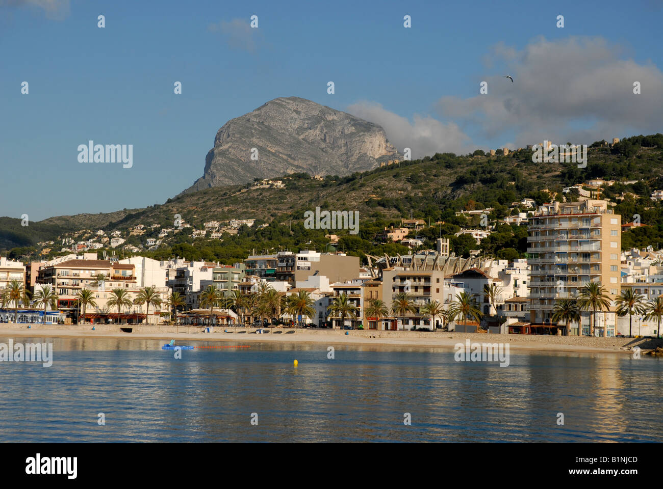 Montgo mountain and the port, Javea / Xabia, Alicante Province ...