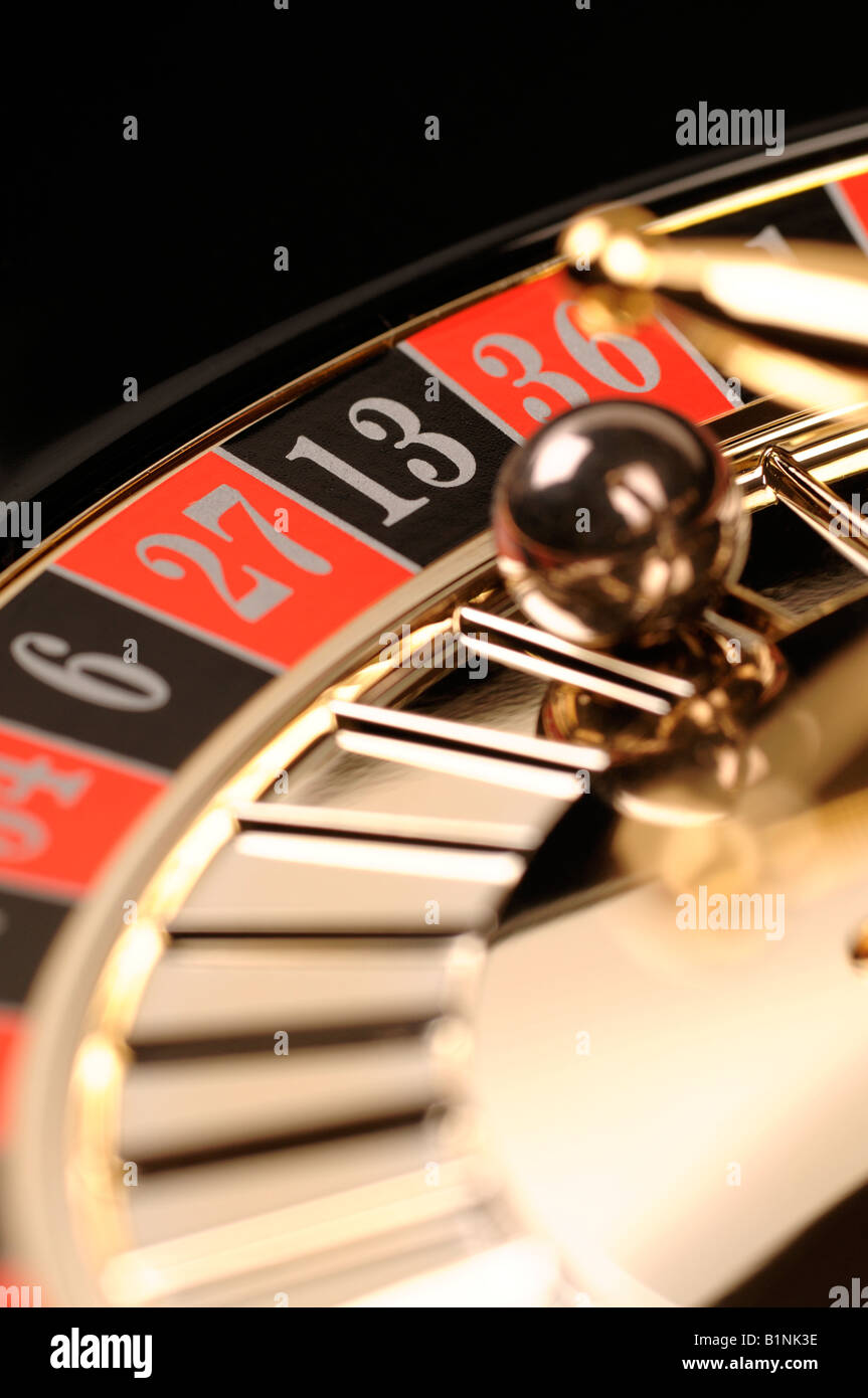 Roulette wheel close up detail Stock Photo - Alamy