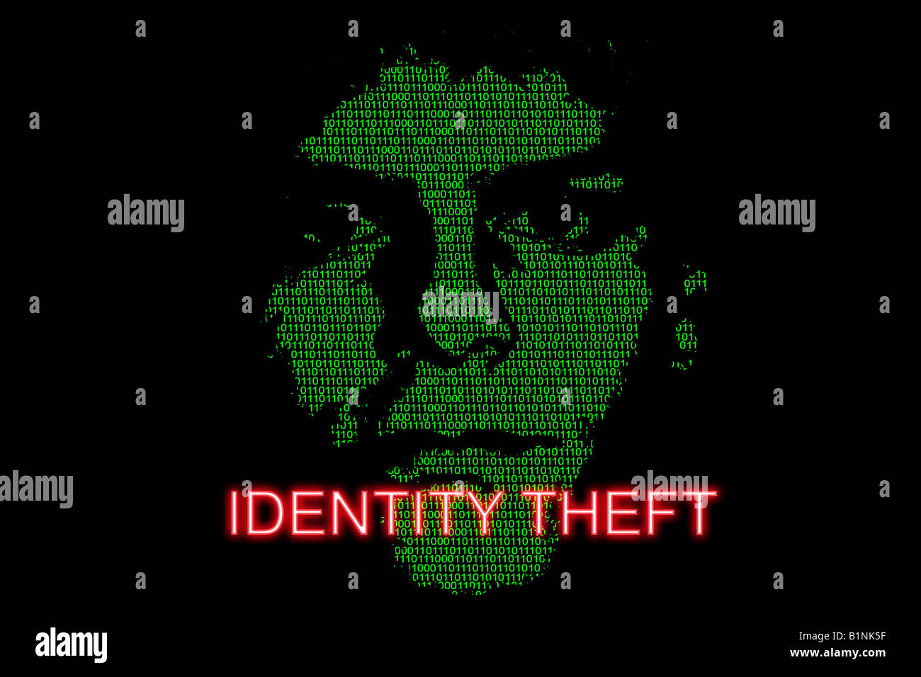 Concept image highlighting the risk of identity theft Stock Photo - Alamy