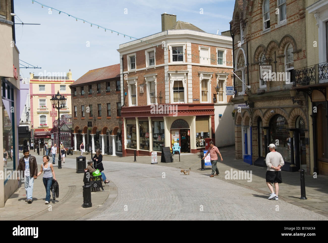 "Rendezvous Street" Folkestone Kent UK 2008 pedestrianed precinct Stock ...