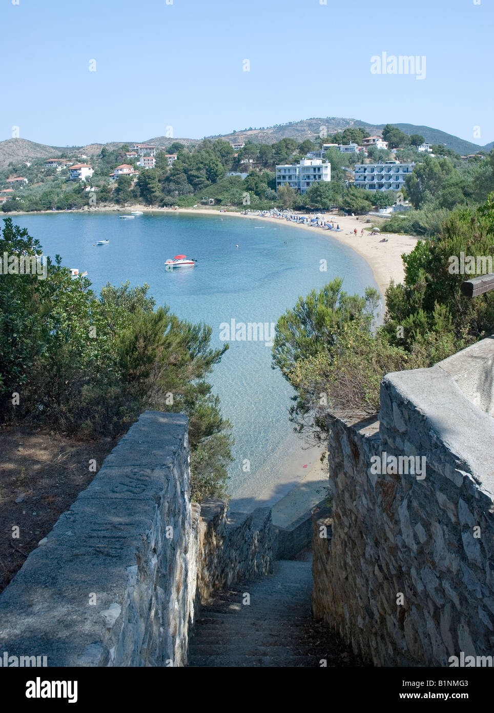 Kolios Bay Skiathos Greece Stock Photo - Alamy