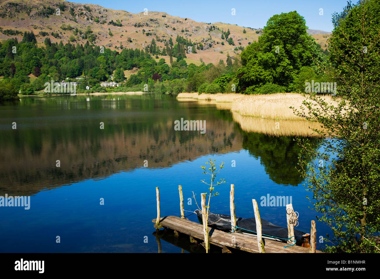 Lake Grasmere In May The Spring Colors Around The Lakes Shoreline, 'The ...
