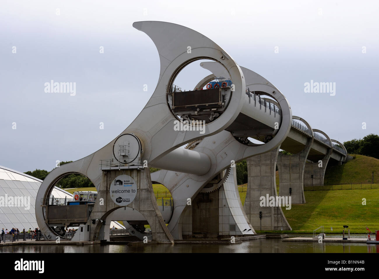 The Falkirk Wheel, Forth and Clyde Canal and Union Canal, Falkirk ...