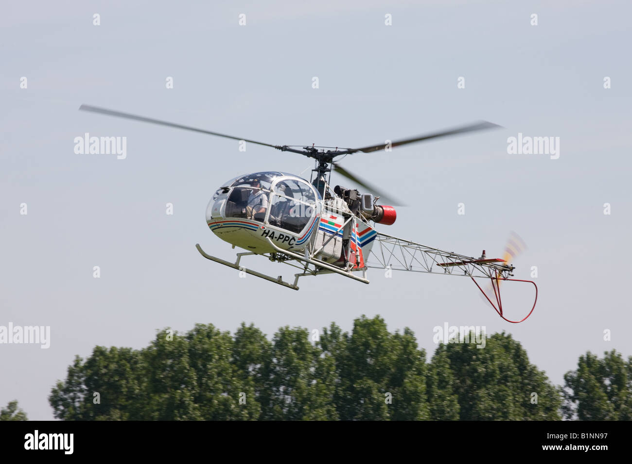 Aerospatiale SE313B Alouette 11 HA-PPC on the ground at Breighton ...