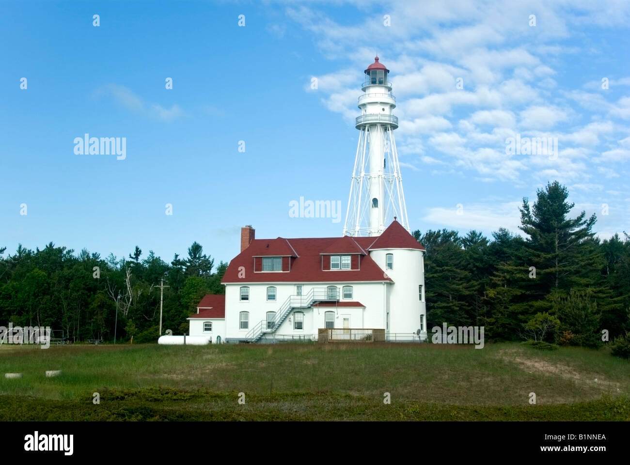 Rawley Point Lighthouse Lake Michigan Point Beach State Forest, Two ...