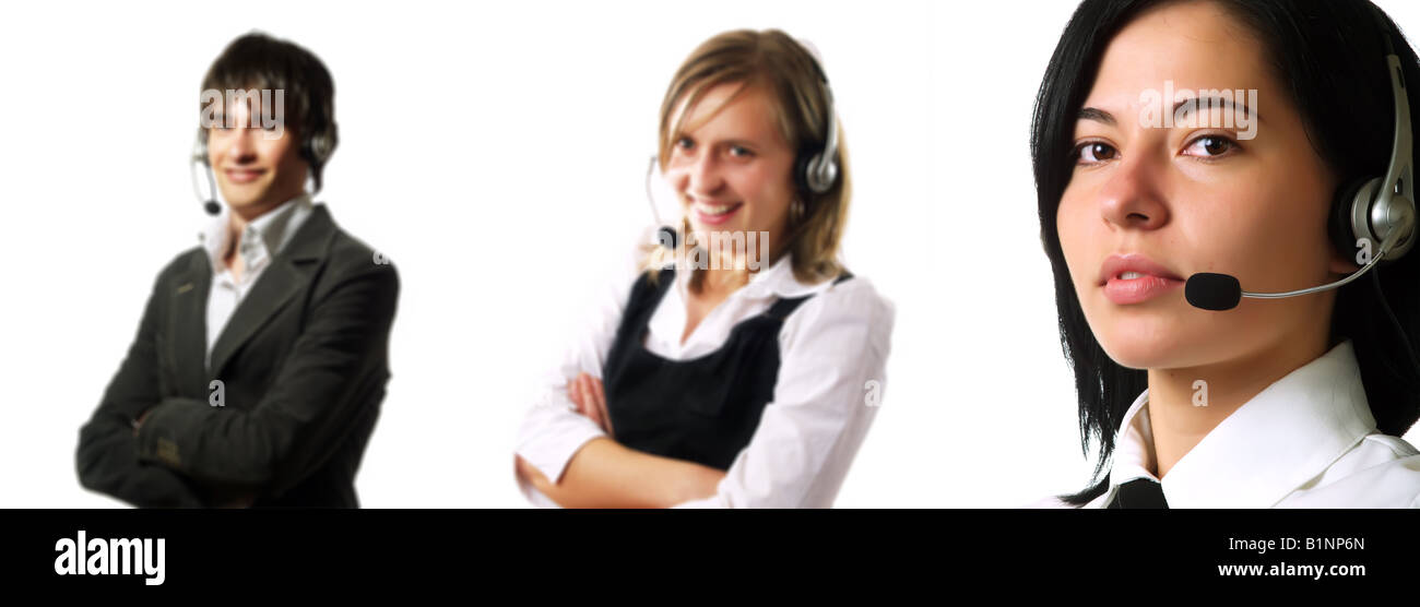Customer service staff Stock Photo - Alamy